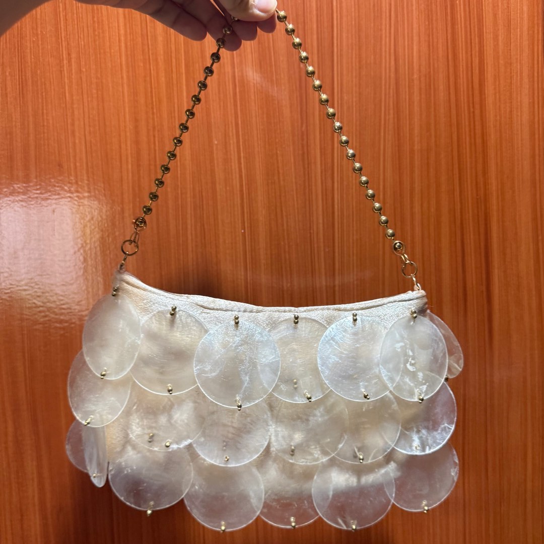 Shell Summer Beach Mini Shoulder Clam Clutch Bag, Women's Fashion, Bags ...