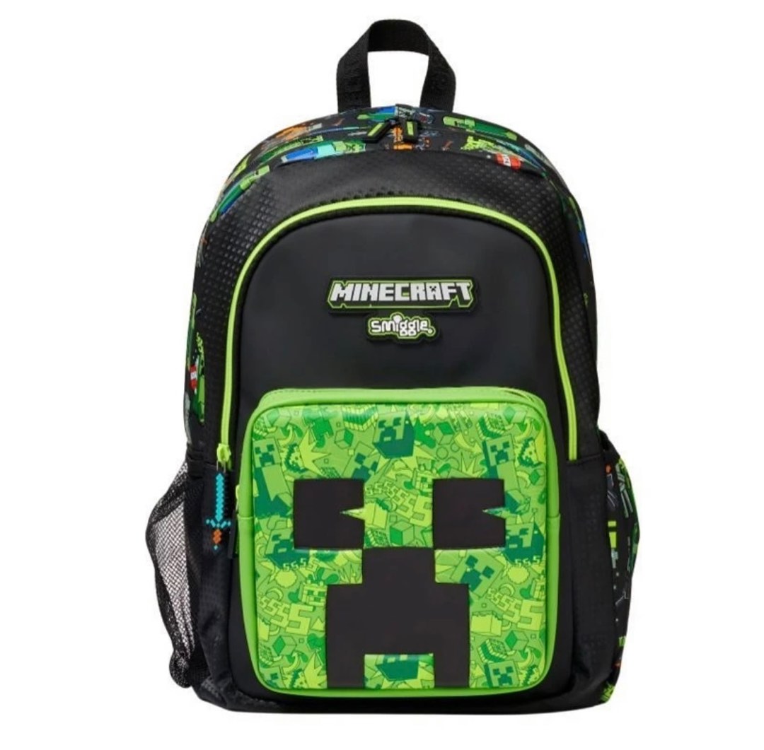 Smiggle Minecraft Backpack, Babies & Kids, Babies & Kids Fashion on ...