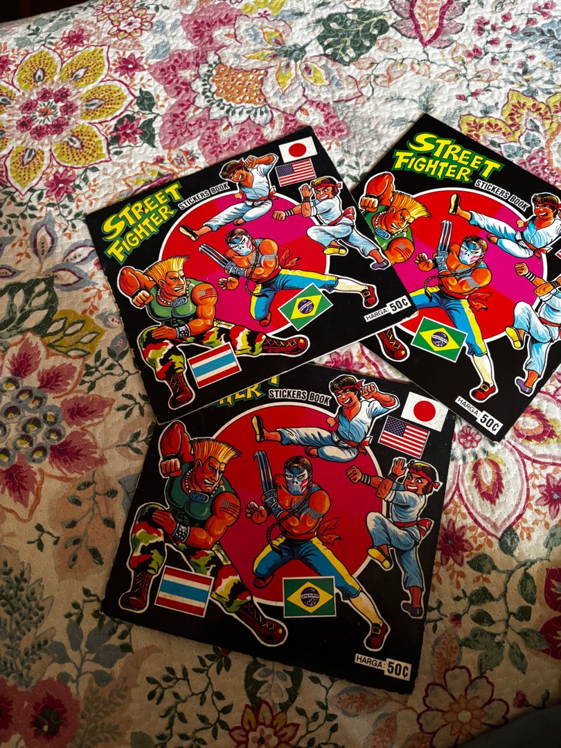 Street fighter sticker book, Hobbies & Toys, Collectibles & Memorabilia ...