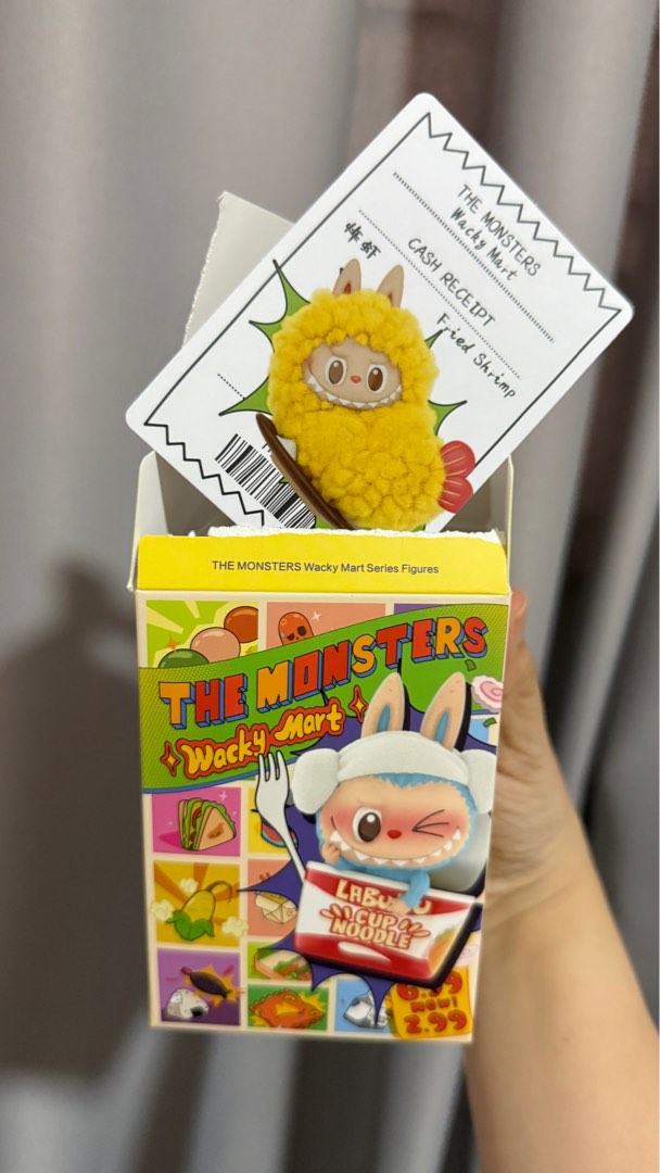(Free Mailing) The Monsters Wacky Mart Fried Shrimp Labubu, Hobbies ...
