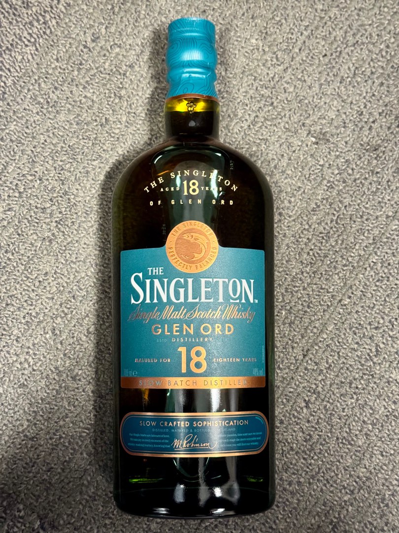 The Singleton 18 Years Old Single Malt Scotch Whisky of Glen Ord, 嘢食 ...