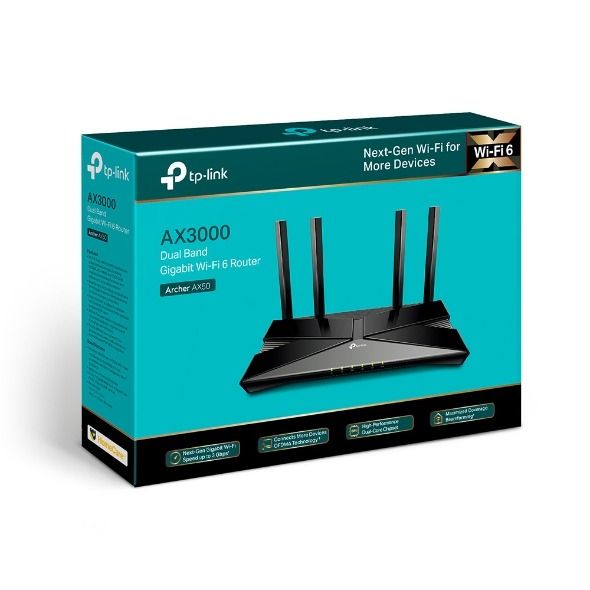 TP-Link Archer AX50 AX3000 Dual Band Gigabit Wi-Fi 6 Router 雙頻無線路由器, 電腦 ...