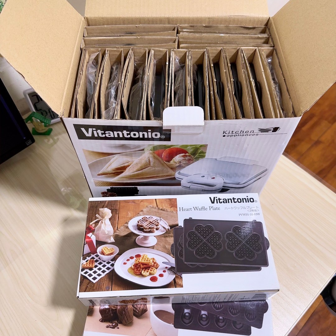 Vitantonio | Waffle Maker Plates 多功能 窩夫機 三文治機 專用 烤盤 (一共9套、不拆售）, 家庭電器 ...