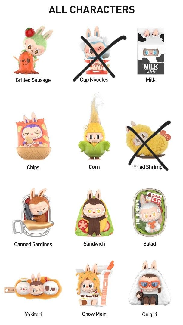 [WTS] POP MART The Monsters Labubu Wacky Mart - Grilled Sausage/Milk ...