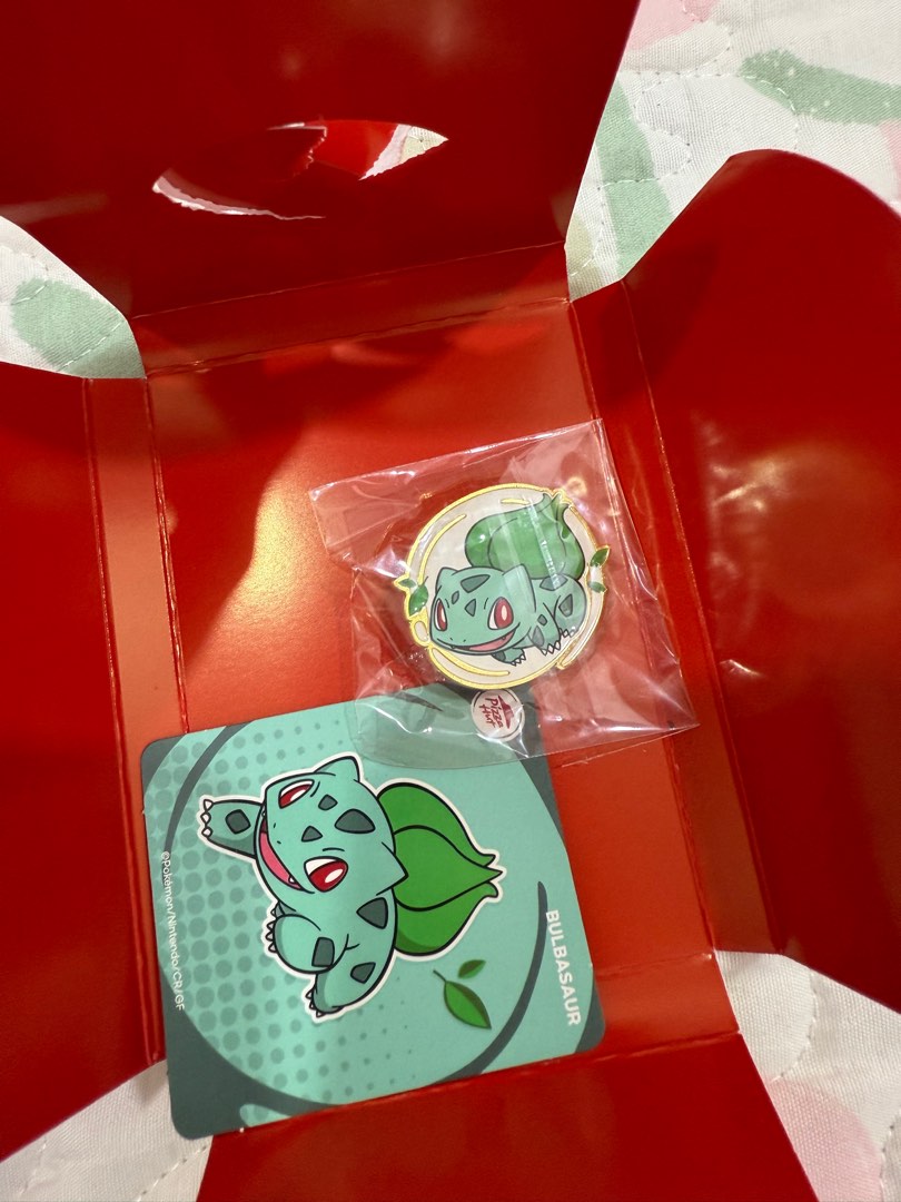 [WTT] Pizza Hut x Pokemon Enamel Pin Bulbasaur, Hobbies & Toys ...