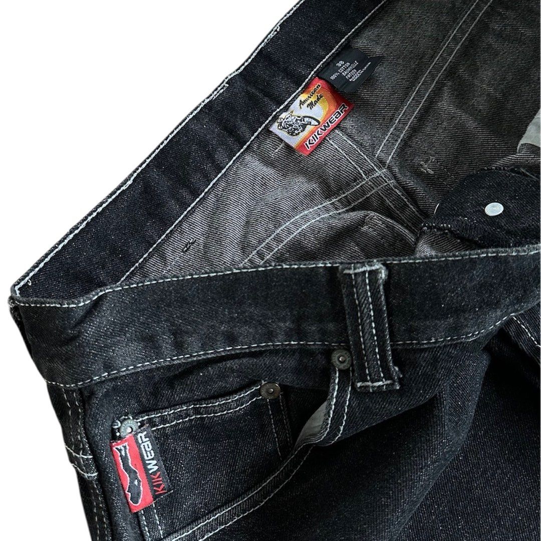[38] KIKWEAR BAGGY JEANS VINTAGE 90s RAVER STYLE like fubu jnco y2k uniqlo southpole dogtown ...