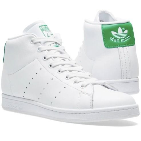 Adidas Stan Smith Higher Mid Cut ( White / Green: The classic now as a ...