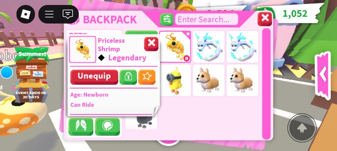 ADOPT ME- PRICELESS SHRIMP, Video Gaming, Gaming Accessories, In-Game ...