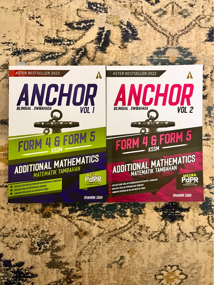ANCHOR MATEMATIK TAMBAHAN SPM (ASTER), Hobbies & Toys, Books ...