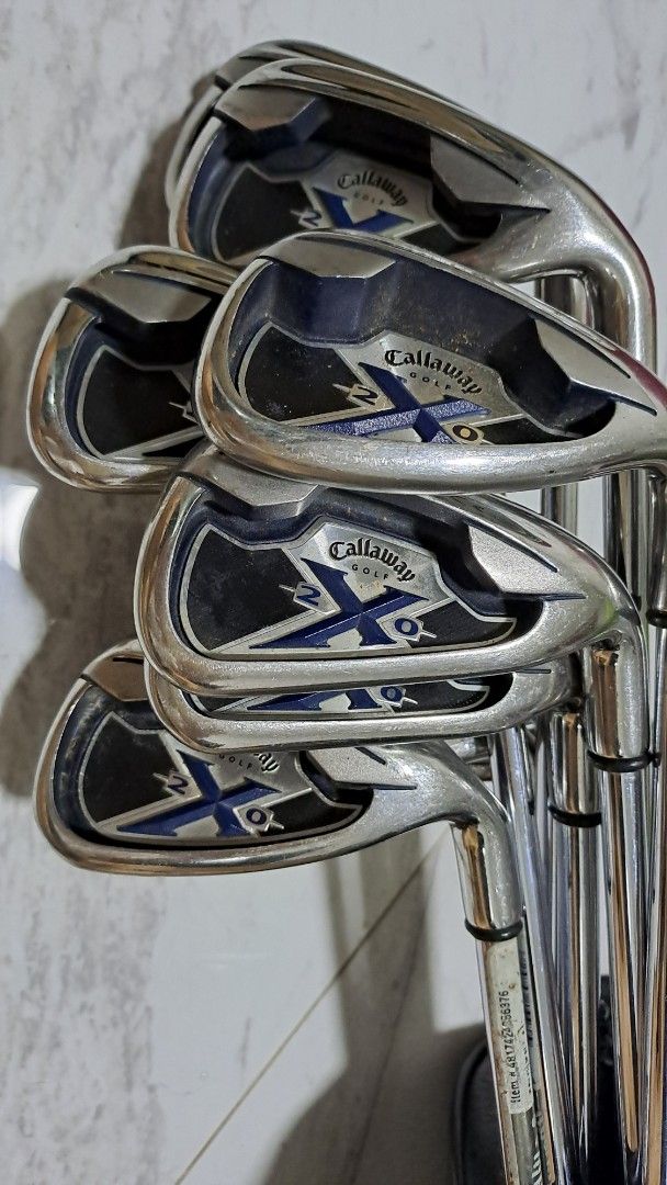 Callaway x20 Golf Clubs - full set of Irons steel shaft, Sports ...