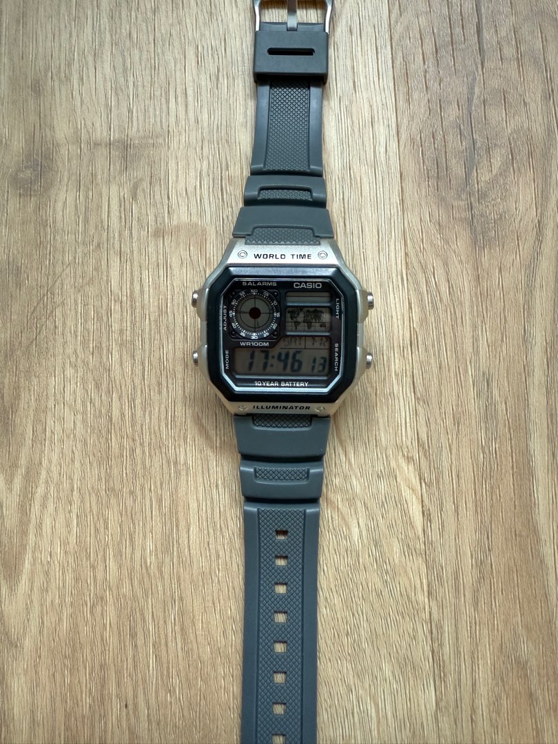 Casio Royale AE1200WH World Timer, Men's Fashion, Watches & Accessories, Watches on Carousell