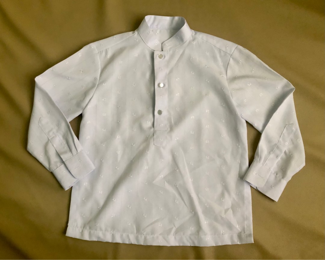 Chinese Collar Barong for Boys 5-7 yrs Old, Babies & Kids, Babies ...