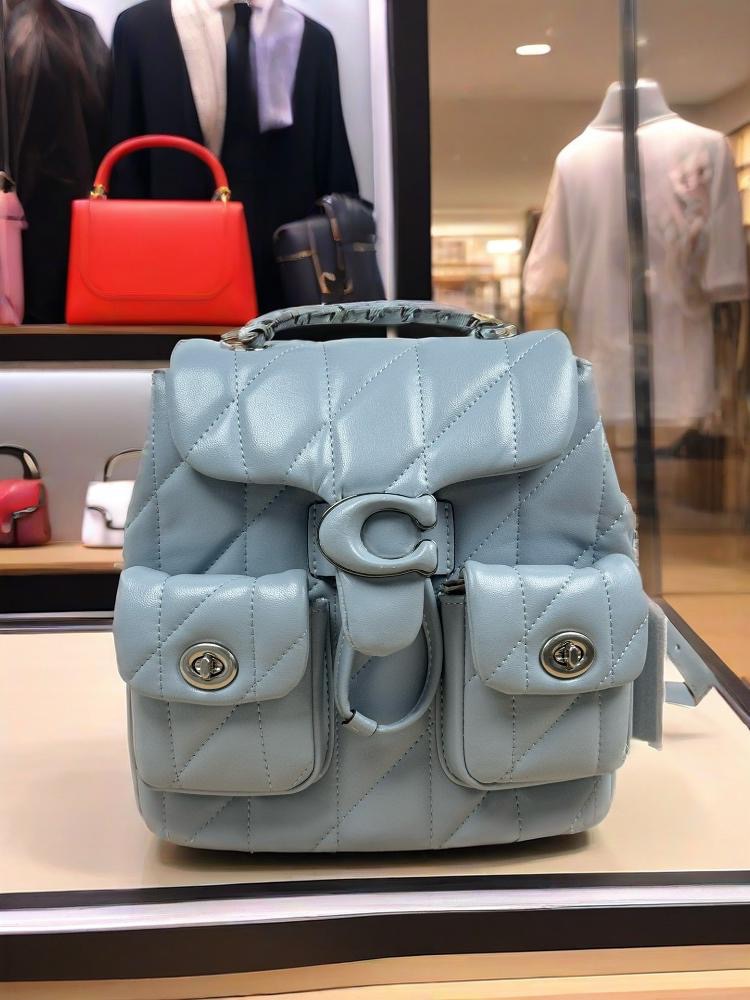 Coach tabby leather backpack, Women's Fashion, Bags & Wallets ...