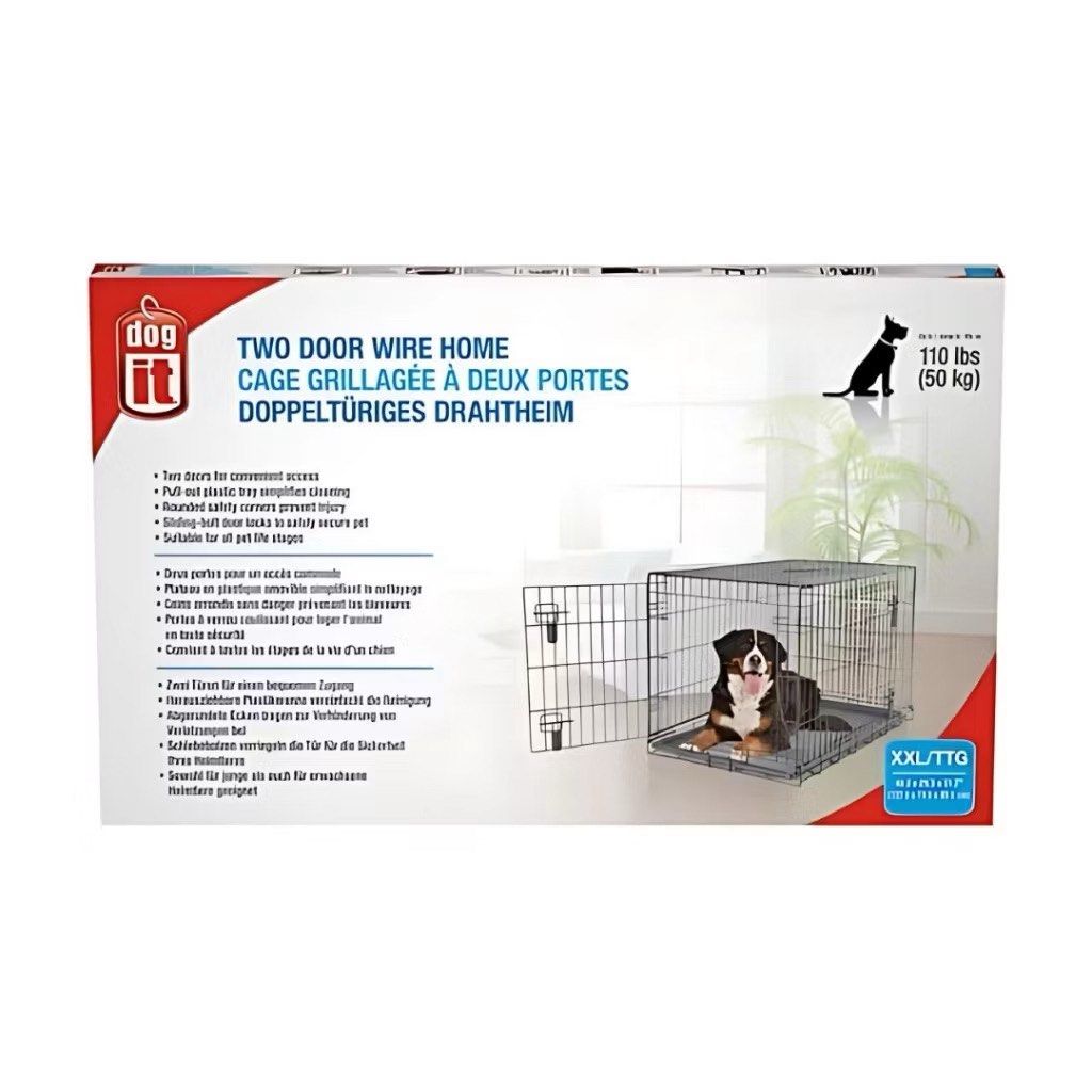 Dogit Two Door Wire Home Dog Crate - XXL, Pet Supplies, Homes & Other ...
