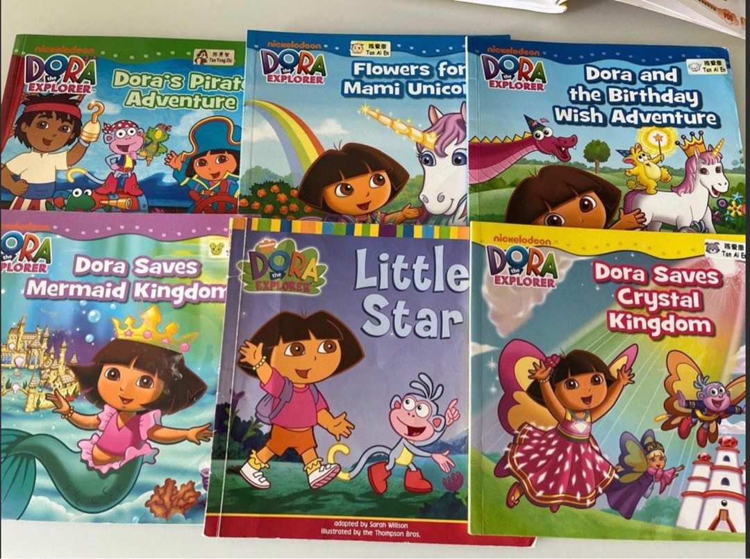 Dora the Explorer Story Books - Set of 6, Hobbies & Toys, Books ...