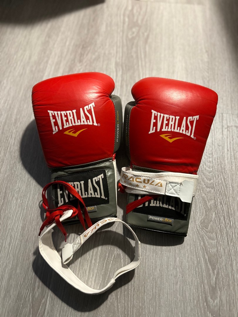 Everlast Powerlock Boxing Gloves - Red 16Oz, Sports Equipment, Other ...