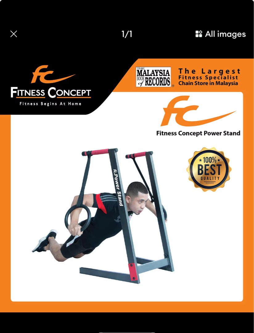 FC POWER STAND WITH RINGS, Sports Equipment, Exercise & Fitness, Cardio ...