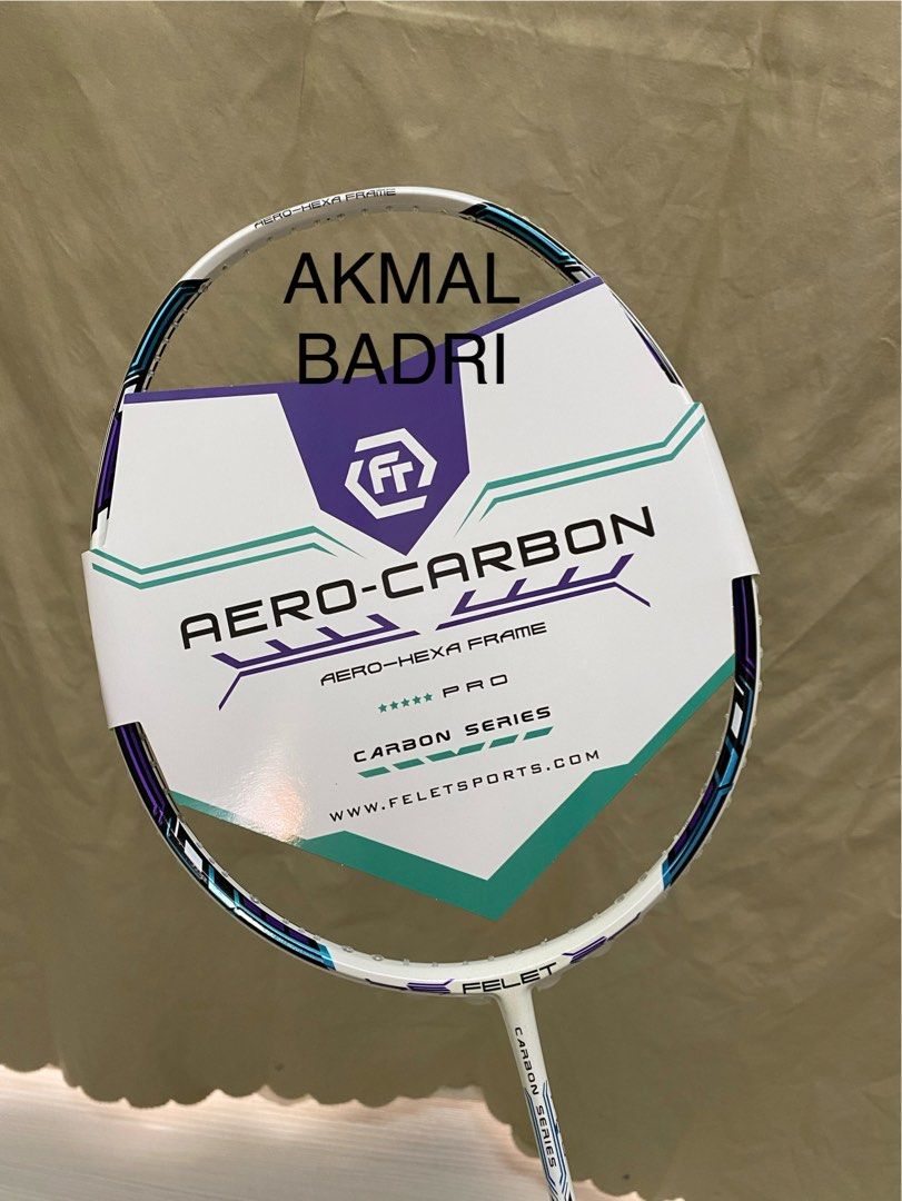 FELET AERO CARBON SNOW WHITE, Sports Equipment, Sports & Games, Racket ...