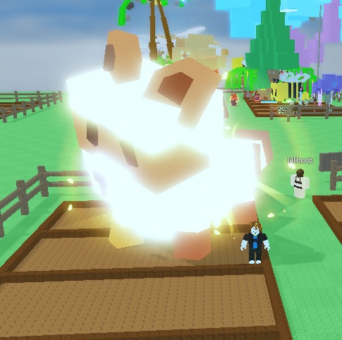 Grow A Garden Huge Raccoon , radiant mutation, 興趣及遊戲, 玩具 & 遊戲類 - Carousell