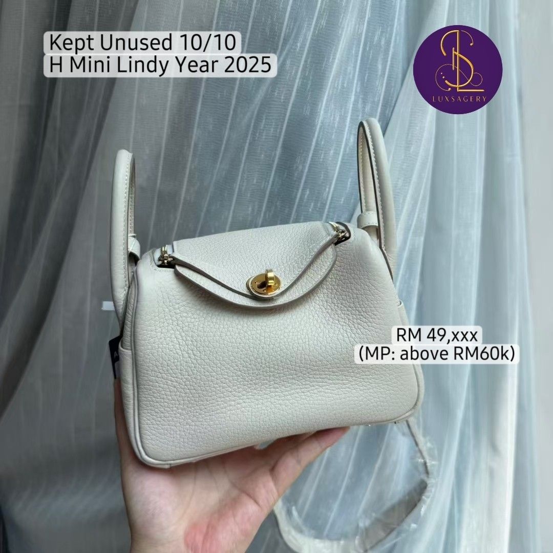 Hermes Mini Lindy, Luxury, Bags & Wallets on Carousell