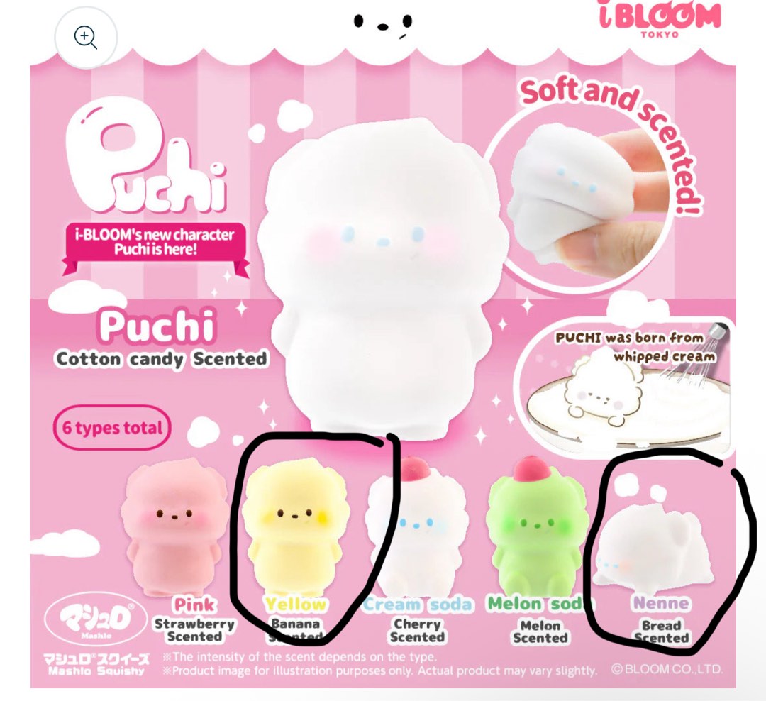 iBloom mini Puchi Squishy, Hobbies & Toys, Toys & Games on Carousell