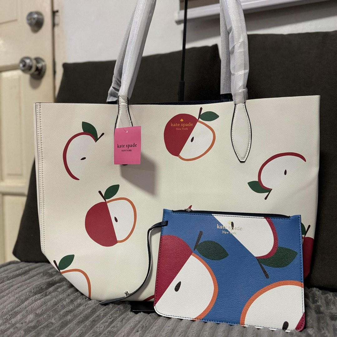 Kate Spade Reversible Tote with Pouch, Women's Fashion, Bags & Wallets ...
