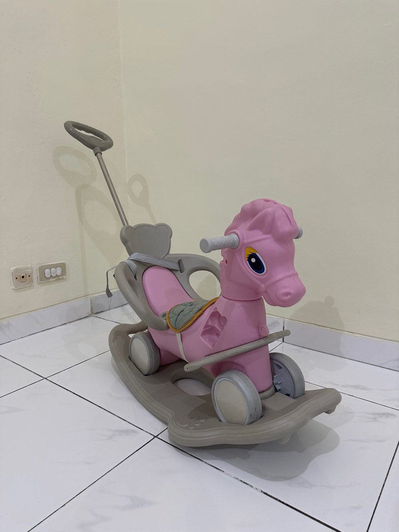 Kuda Pony Dorong Mainan Kuda kudaan anak Exotic ET 2108 PINK, Toys ...