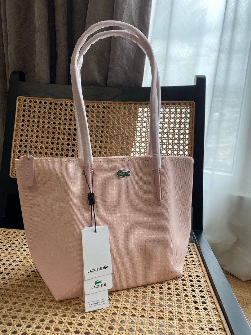 Lacoste Pink Mini Tote, Fesyen Wanita, Tas & Dompet di Carousell