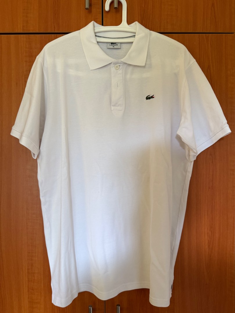 Lacoste White Polo Shirt, Men's Fashion, Tops & Sets, Tshirts & Polo Shirts on Carousell
