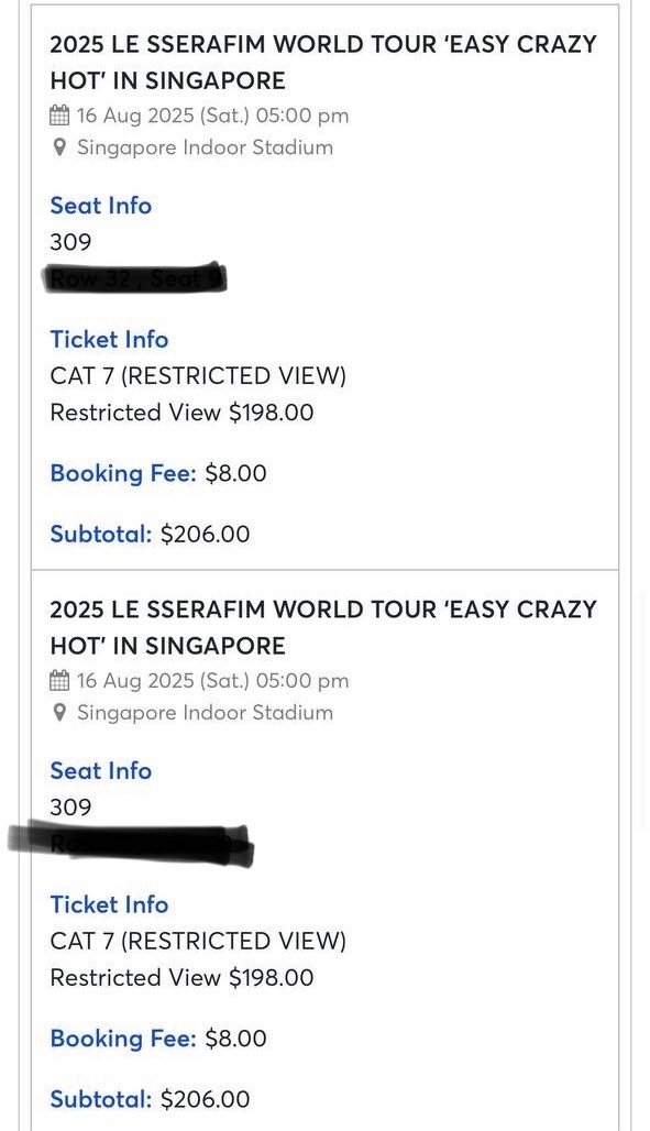 LE SSERAFIM World Tour 'EASY CRAZY HOT' Singapore Tickets, Tickets ...