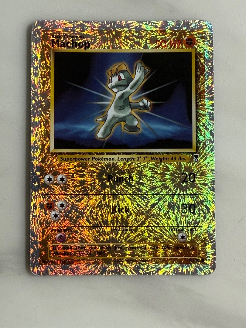 Legendary collection Reverse holo Machop, Hobbies & Toys, Toys & Games ...