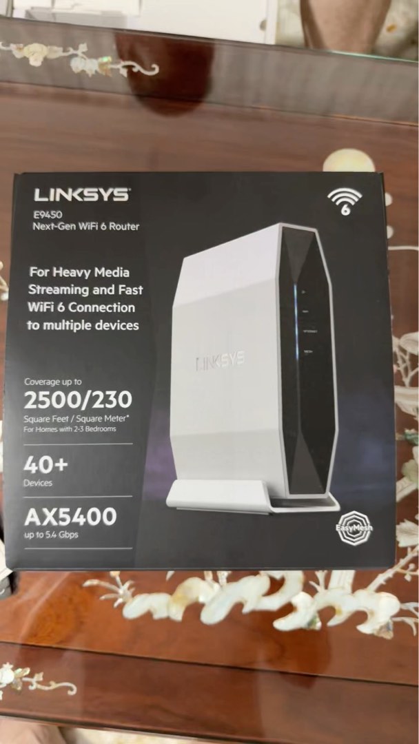 Linksys E9450 Next-Gen WiFi 6 Router, Computers & Tech, Parts ...