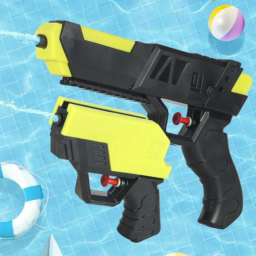 Manual Water Gun Toys Summer Outdoor Beach Water 2 in 1 Squirt Guns ...