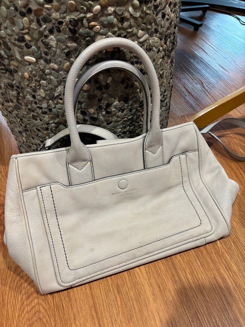 MARC JACOBS 100% ori Light Gray Bag, Fesyen Wanita, Tas & Dompet di ...