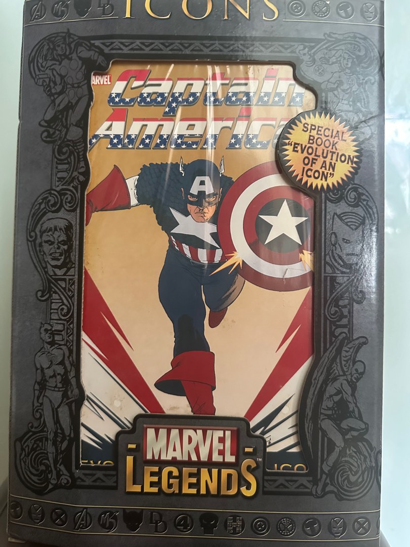 Marvel Legends Icons spider manCaptain America action Figure, Hobbies ...