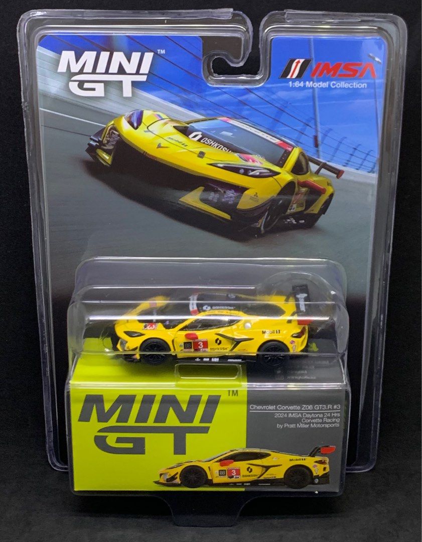 MINI GT 854 Chevrolet Corvette Z06 GT3.R #3 2024 IMSA Daytona 24 Hrs ...