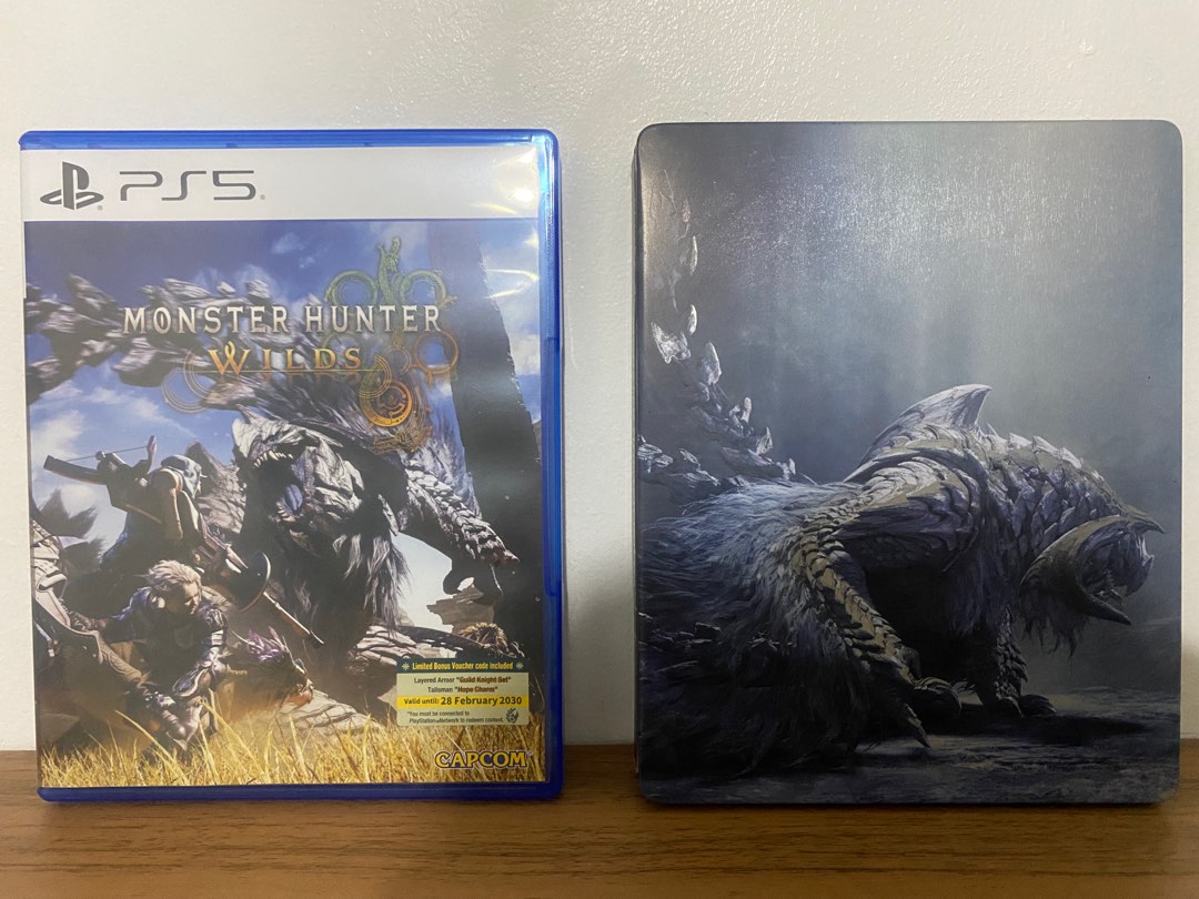 Monster Hunter Wilds with Steel Case, Video Gaming, Video Games ...