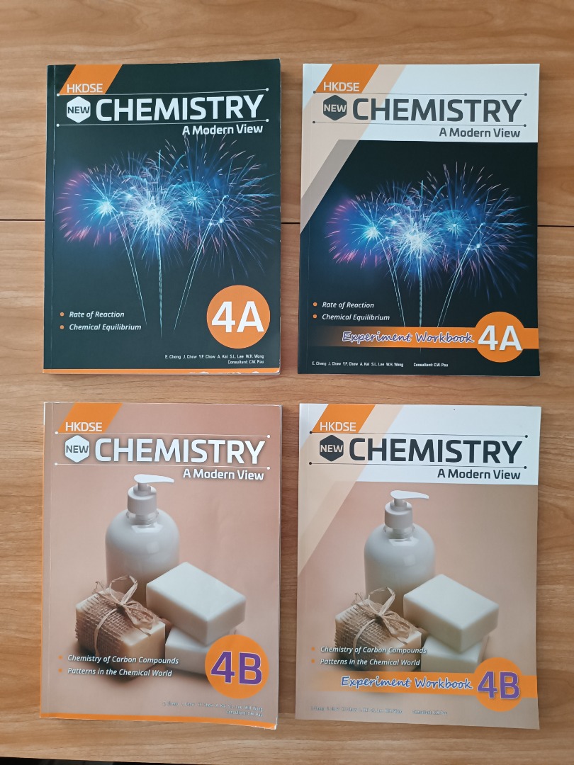 〖兩冊連全新作業合售〗【有鉛筆NOTE及螢光筆HIGHLIGHT】HKDSE New Chemistry – A Modern View Book 4A & 4B (Compulsory ...