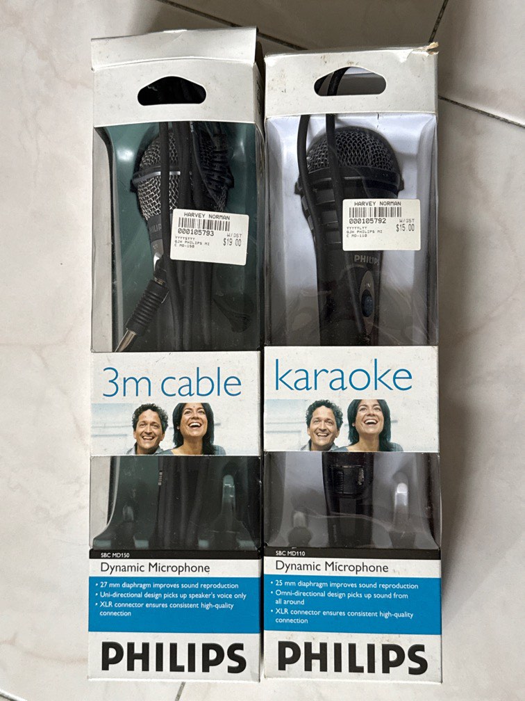 PHILIPS 3m cable microphone, Audio, Microphones on Carousell