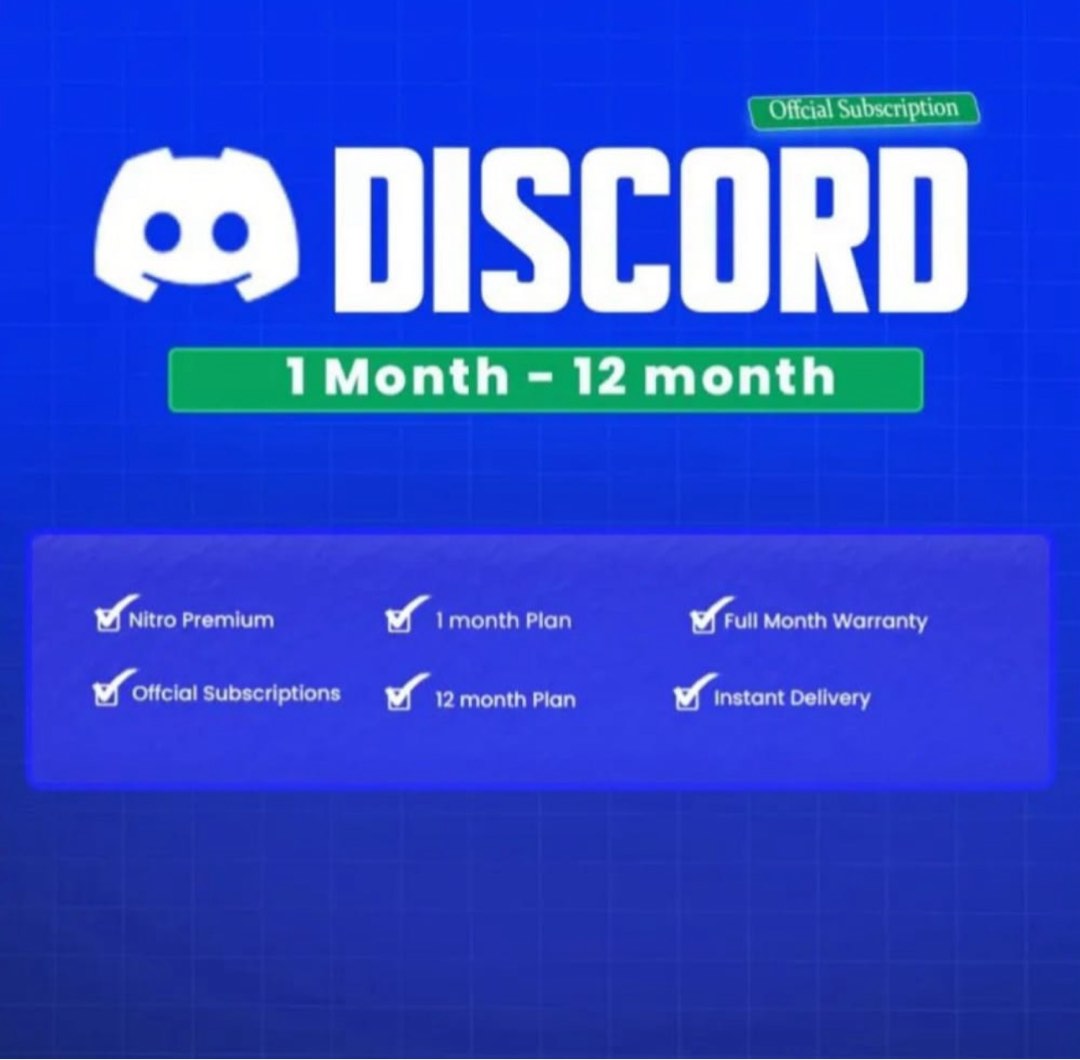 [PREMIUM] cheap discord nitro! and others | READ DESC, Video Gaming ...