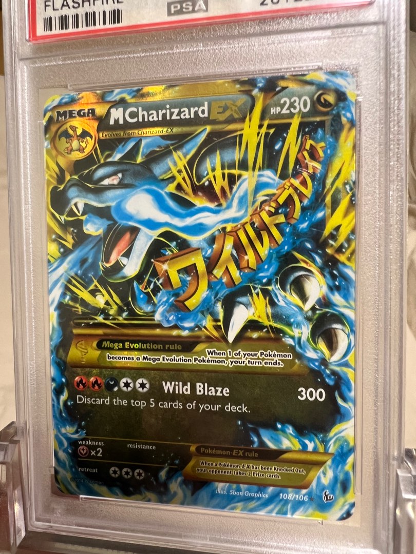 Pokemon PSA 10 2014 108/106 M Charizard EX XY Flashfire Ultra Rare Secret Rare Mega Charizard X ...