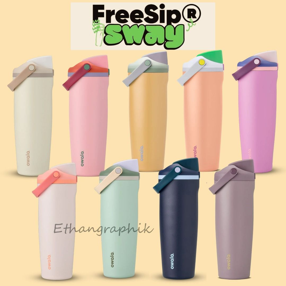 Ready Stock - Owala Freesip Sway 30oz, Lightly Toasted, Pretty in ...