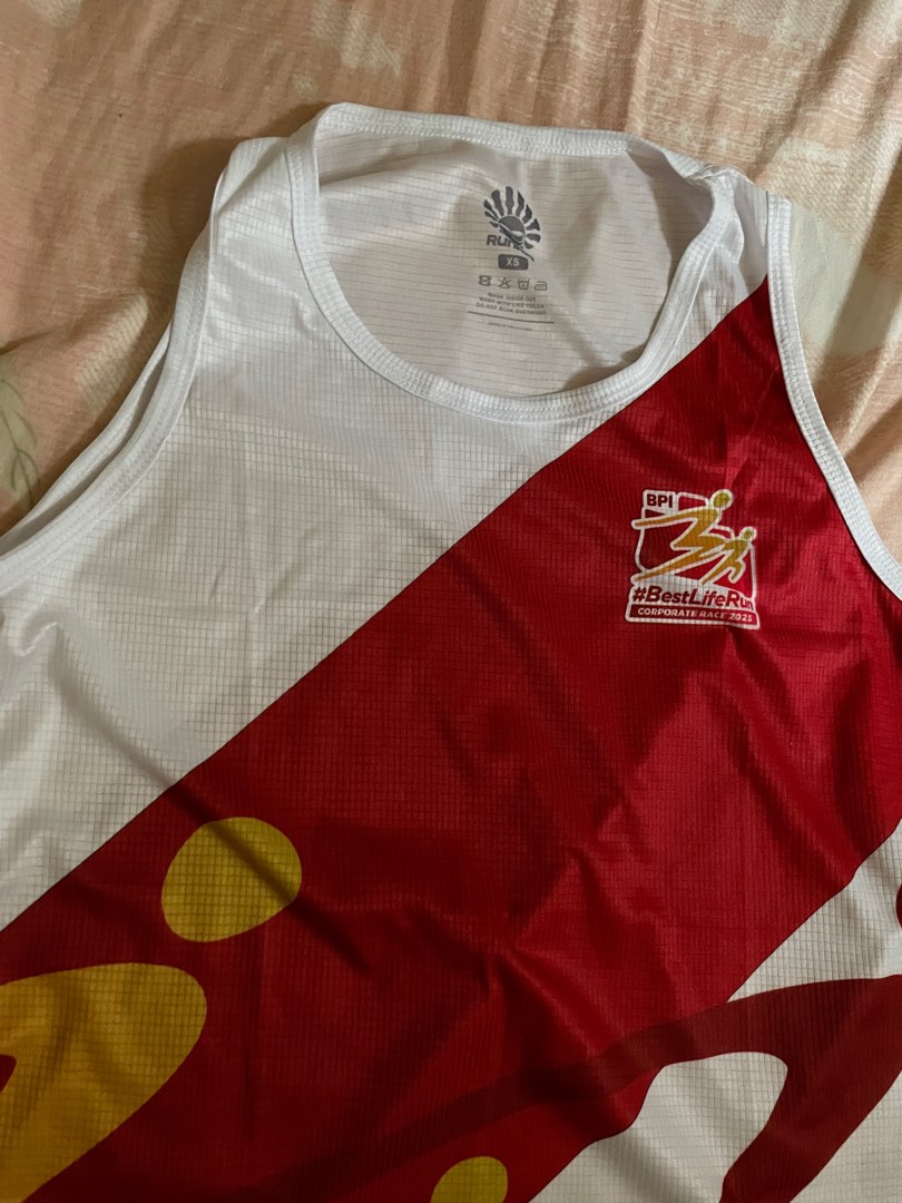 running singlet BPI RUN, Women's Fashion, Activewear on Carousell