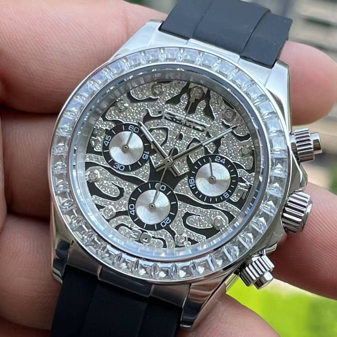 Seiko Mod Daytona Oyster Flex Tiger Of Eyes, Men's Fashion, Watches ...