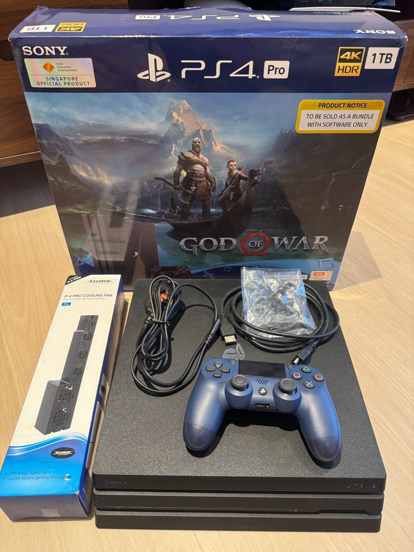 Sony PS4 Pro 1TB God of War Bundle + SSD, Video Gaming, Video Game ...