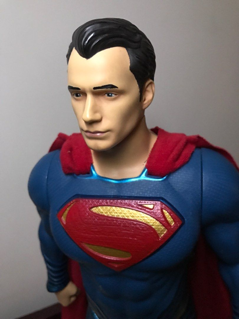 Superman Jakks Pacific 19 Inch Tall (1/4 Scale) Big figure BVS & HotWheels Superman Car, Hobbies ...