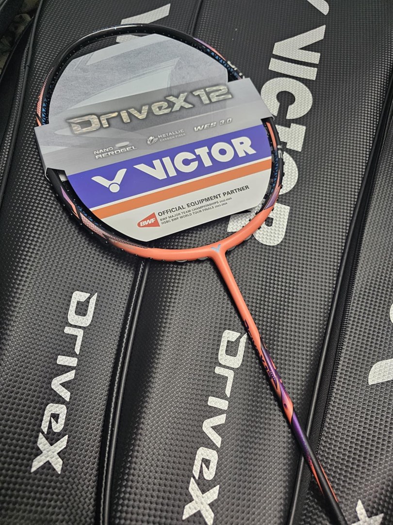 Victor DriveX 12 TW-coded Brand New Unstrung, Sports Equipment, Sports ...
