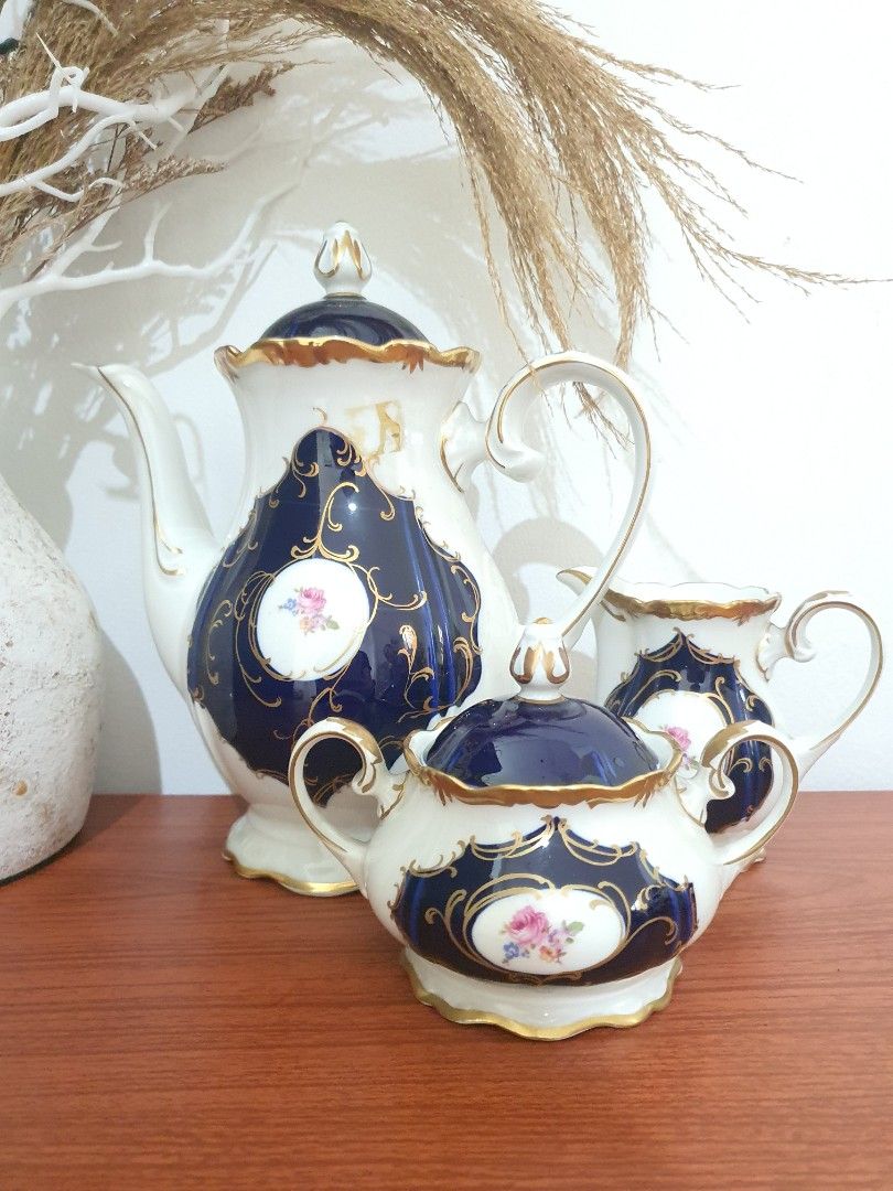Vintage Tea set Reichenbach, Kitchen & Appliances di Carousell