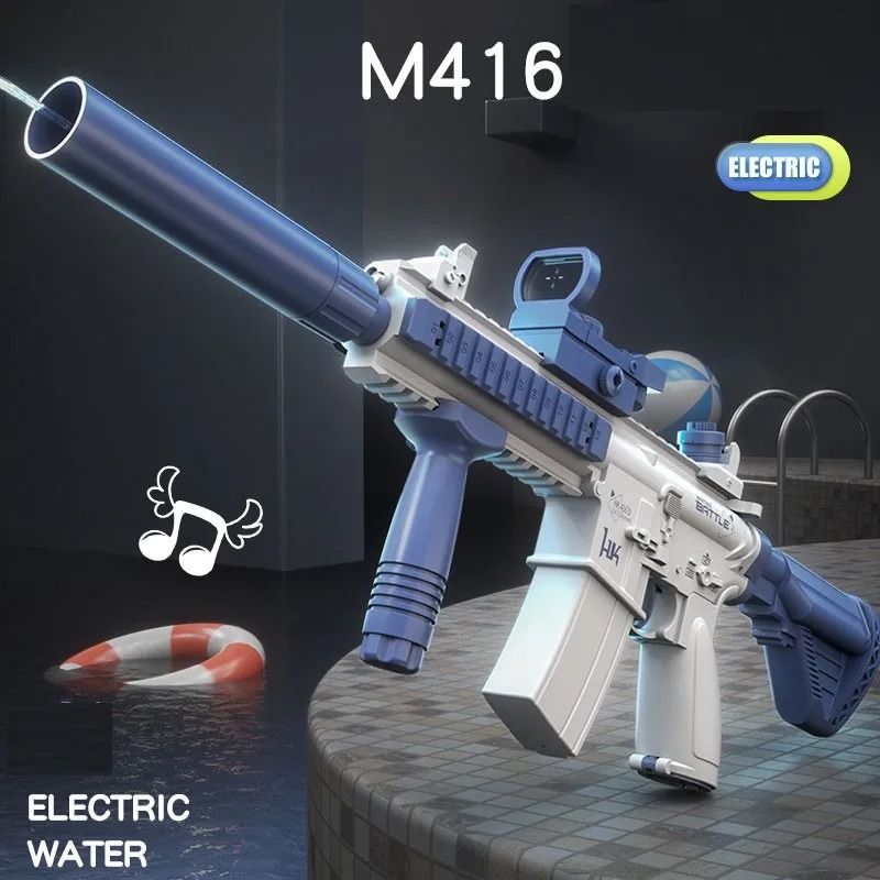 Water Gun Electric Toy High Pressure Full Auto M416 Rifle Water Guns ...