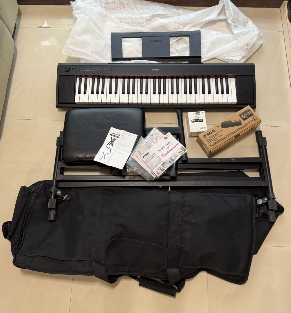 Yamaha Piaggero NP-12 Digital Piano - Complete Set, Hobbies & Toys ...